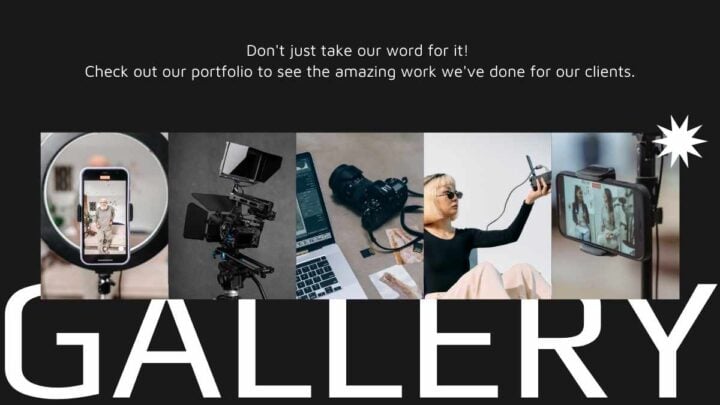 Modern Stylish Video Editing Portfolio. Free PPT & Google Slides ...