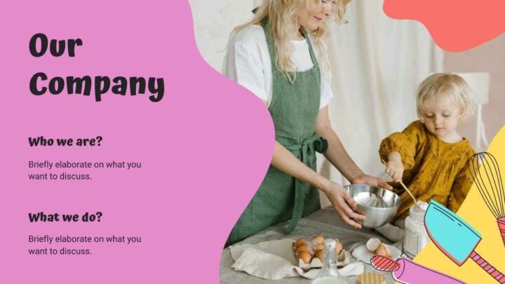 Cute Kids Baking Workshop. Free Presentation Template — SlidesCarnival