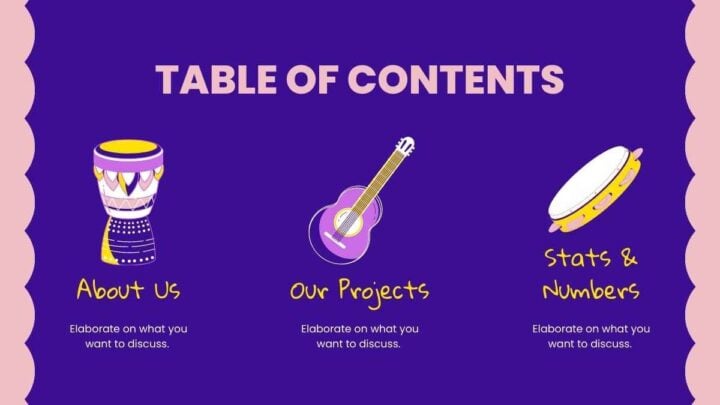 Music Subject for High School Music Theory Purple and Yellow ...