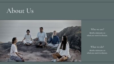 Muted Green Minimal Geometric Wellness and Retreat Business. Free PPT ...