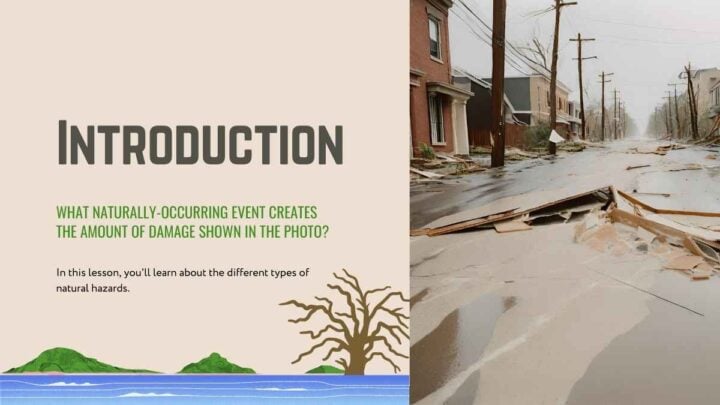 Natural Hazards Lesson. Free Lesson Slides Template — SlidesCarnival