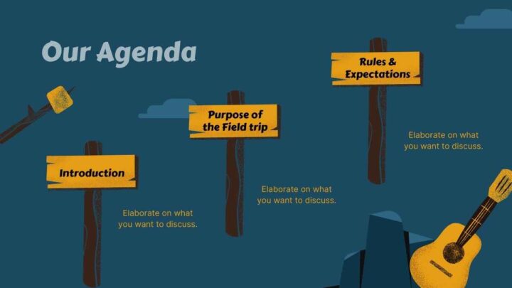 Illustrated Camping Field Trip. Free PPT & Google Slides Template ...