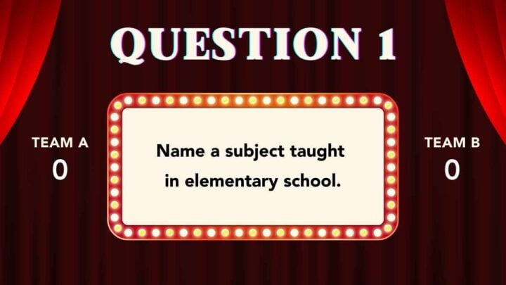 Back to School Game Family Feud Quiz. Game Template — SlidesCarnival