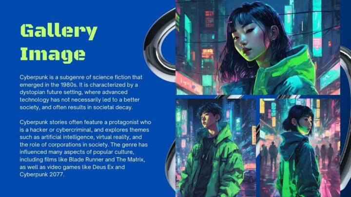 Neon Cyberpunk Style . Free PPT & Google Slides Template — SlidesCarnival