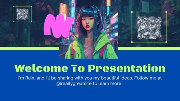 Neon Cyberpunk Style . Free PPT & Google Slides Template — SlidesCarnival