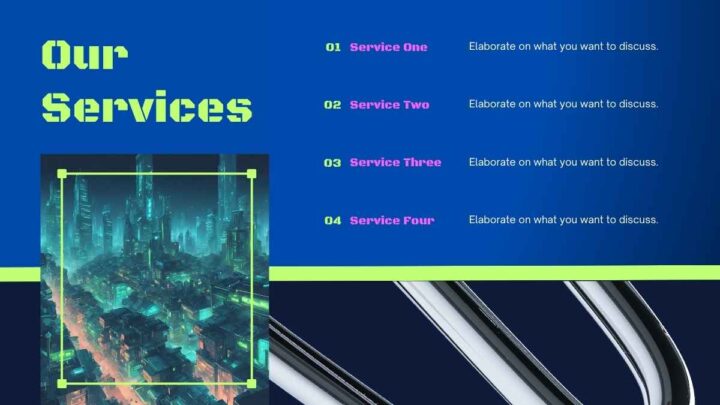 Neon Cyberpunk Style . Free PPT & Google Slides Template — SlidesCarnival