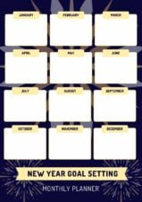 New Year Goal Setting Worksheet. Free PPT & Google Slides Template ...