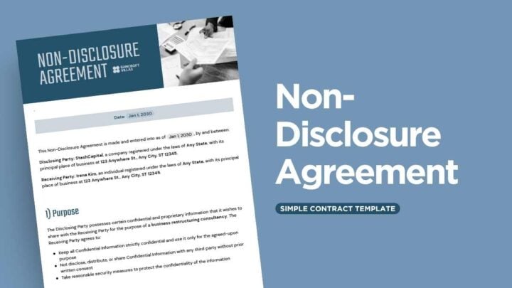 Non Disclosure Contract Agreement. Free MS Word & Google Docs Template ...