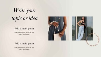 French Fashion Aesthetic Marketing plan. Free Presentation Template ...