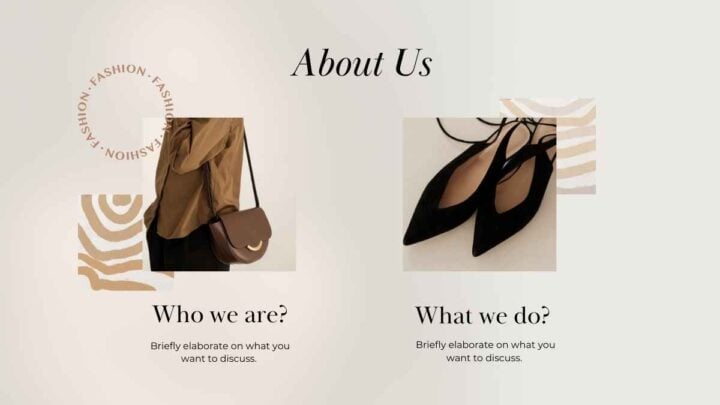French Fashion Aesthetic Marketing plan. Free Presentation Template ...