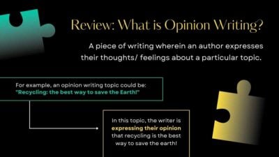 Opinion Writing Lesson for College. Free Lesson Slides Template ...