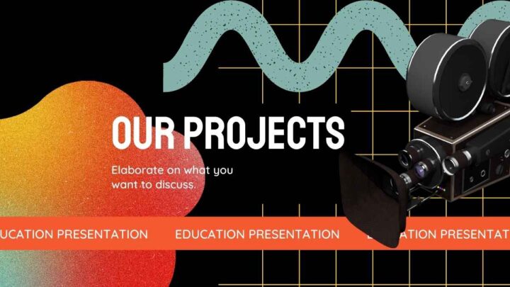 Funky Cinema & Film Major Education. Free PPT & Google Slides Template ...