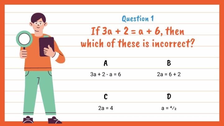 Illustrated Mathematics Quiz. Free PPT & Google Slides Template ...