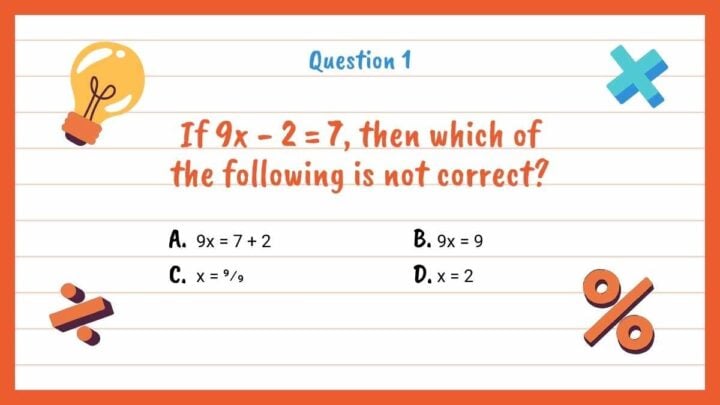 Illustrated Mathematics Quiz. Free PPT & Google Slides Template ...