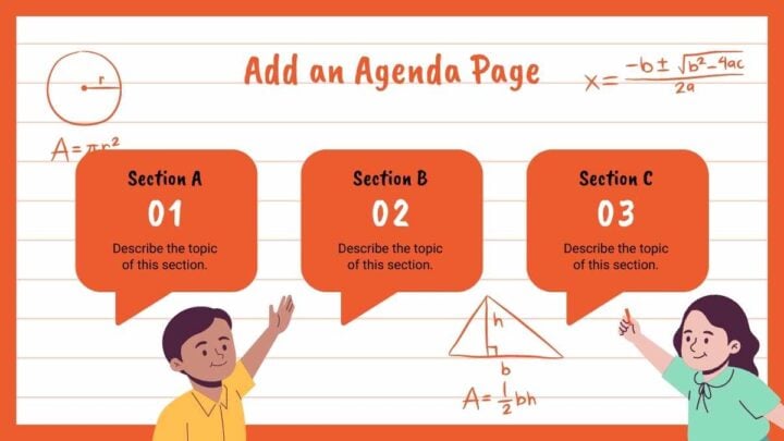 Illustrated Mathematics Quiz. Free PPT & Google Slides Template ...