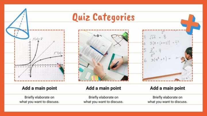 Illustrated Mathematics Quiz. Free PPT & Google Slides Template ...