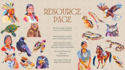 American Tribal Folktales for Middle School. Free Presentation Template ...