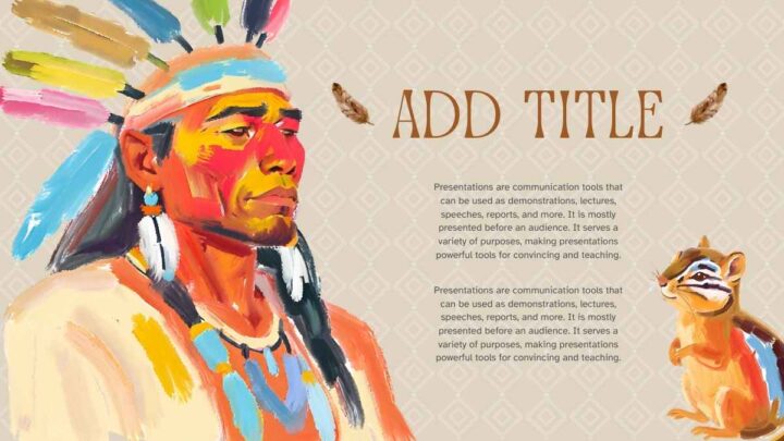 American Tribal Folktales for Middle School. Free Presentation Template ...