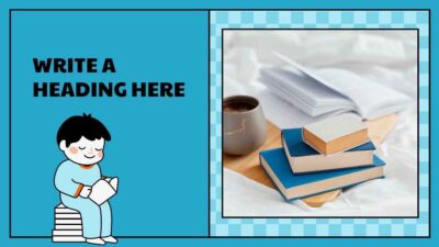 Pastel Checkerboard Scrapbook Colorful Book Report. Free PPT & Google ...