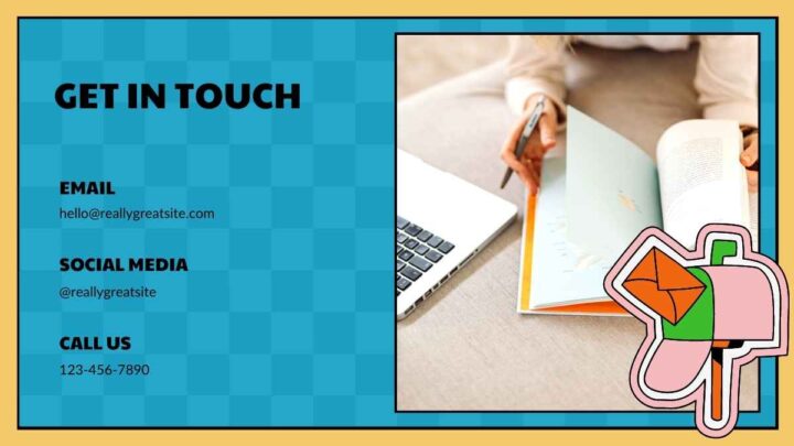 Pastel Checkerboard Scrapbook Colorful Book Report. Free PPT & Google ...