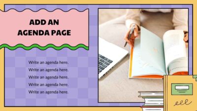 Pastel Checkerboard Scrapbook Colorful Book Report. Free PPT & Google ...