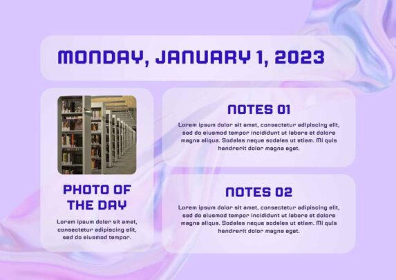 Pastel Daily Class Agenda. Free Planner Template — SlidesCarnival