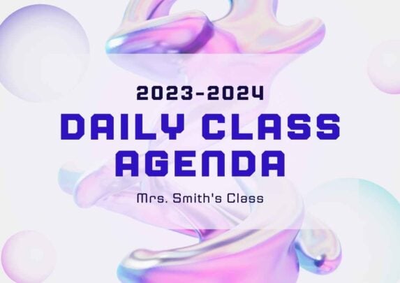 Pastel Daily Class Agenda. Free Planner Template — SlidesCarnival
