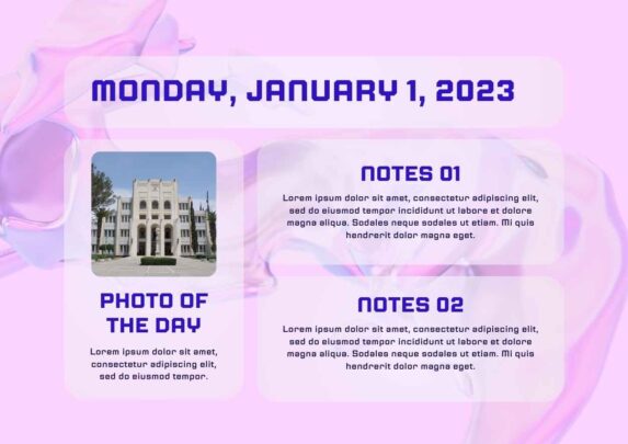 Pastel Daily Class Agenda. Free Planner Template — SlidesCarnival