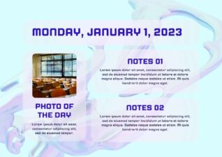 Pastel Daily Class Agenda. Free Planner Template — SlidesCarnival