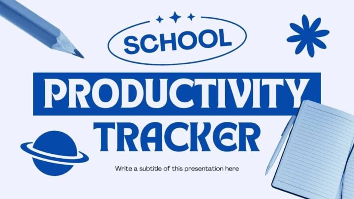 School Productivity Tracker. Free Slides Template — SlidesCarnival