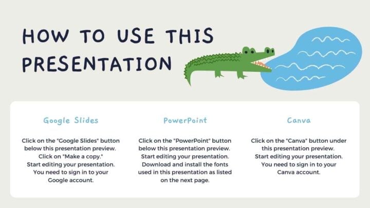 Pastel Illustrative and Cute Animal Newsletter. Free PPT & Google ...