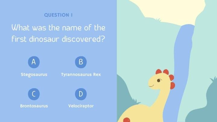 Pastel Illustrated Pre-History Quiz. Free Presentation Template ...