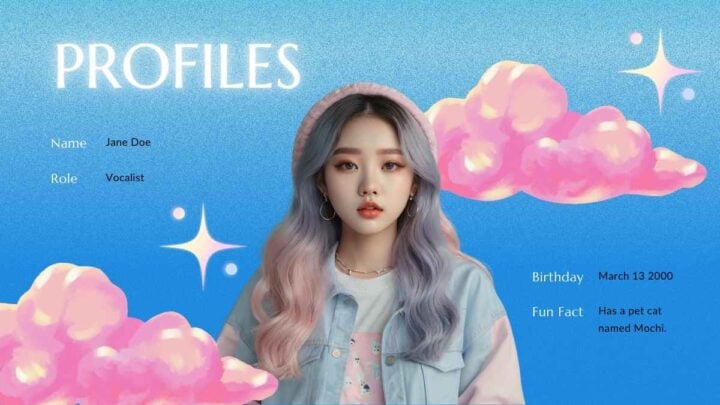 KPOP Dreamcore Aesthetic Background. Free PPT & Google Slides Template ...