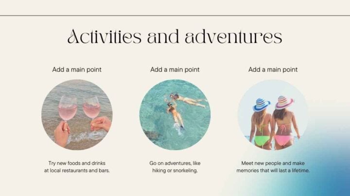 Gradient Spring Break Memory Book. Free Presentation Template ...