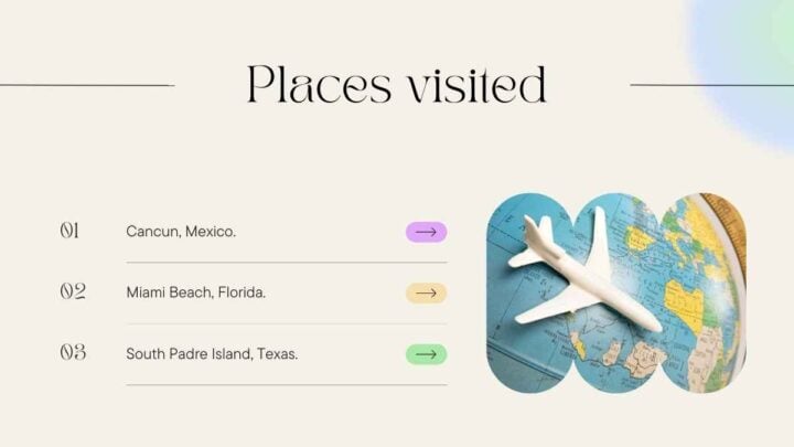 Gradient Spring Break Memory Book. Free Presentation Template ...