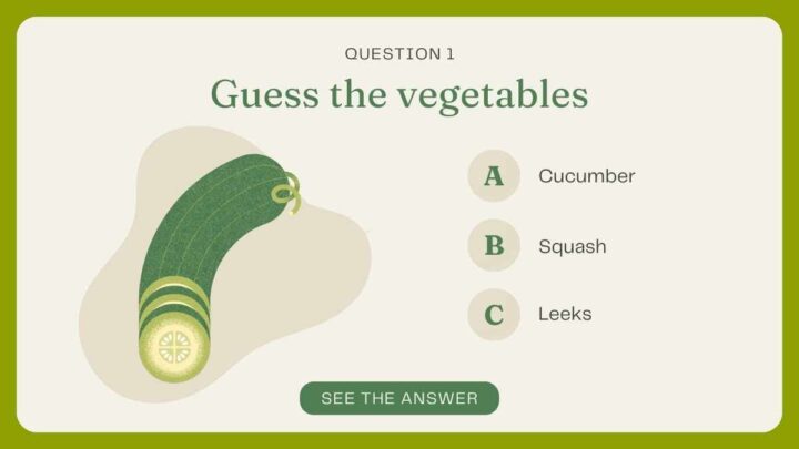 Pastel Guess the Vegetable Quiz. Free Presentation Template ...