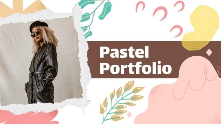 Peach and Yellow Pastel Cute Portfolio. Free PPT & Google Slides ...
