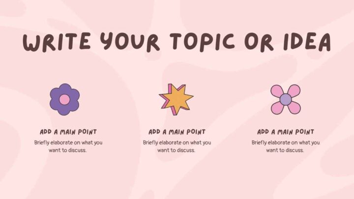 Pink Cute Pastel Doodles Portfolio. Free Presentation Template ...