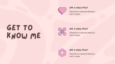 Pink Cute Pastel Doodles Portfolio. Free Presentation Template ...