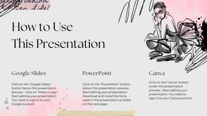 Pink Aesthetic Scrapbook Style Newsletter. Free Presentation Template ...