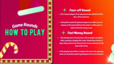 Family Feud Christmas Party Edition Game. Free Slides Template ...