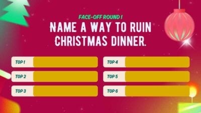 Family Feud Christmas Party Edition Game. Free Slides Template ...