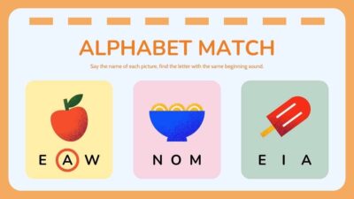 Playful Illustrated Alphabet Flashcards. Free PPT & Google Slides ...
