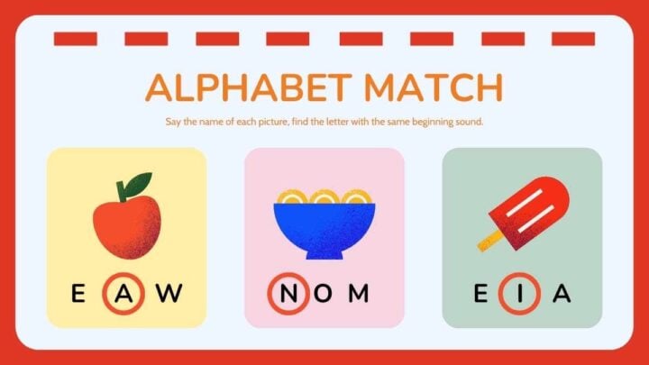 Playful Illustrated Alphabet Flashcards. Free PPT & Google Slides ...