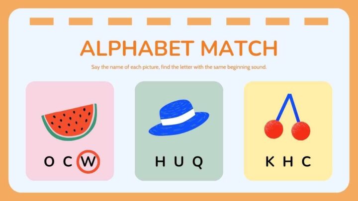 Playful Illustrated Alphabet Flashcards. Free PPT & Google Slides ...