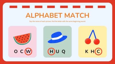 Playful Illustrated Alphabet Flashcards. Free PPT & Google Slides ...