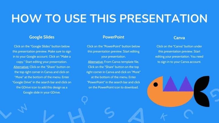 Playful Illustrated Alphabet Flashcards. Free PPT & Google Slides ...