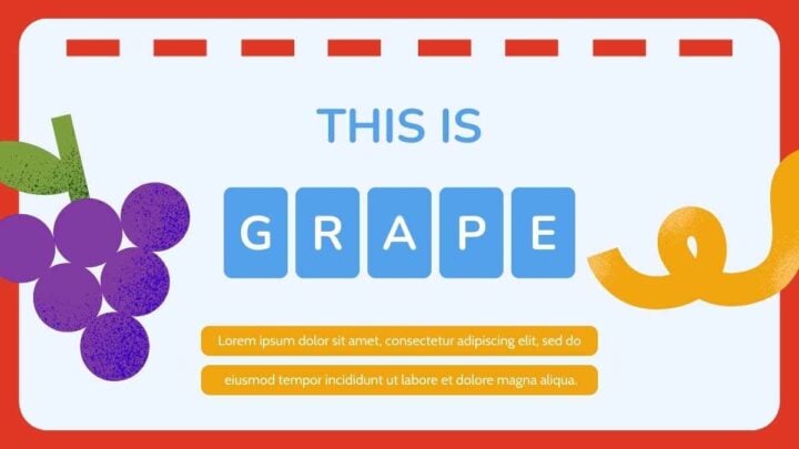 Playful Illustrated Alphabet Flashcards. Free PPT & Google Slides ...