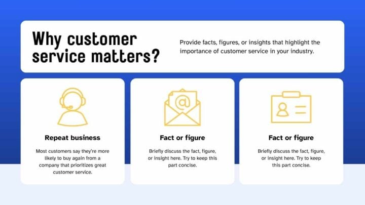 Customer Service Training. Free Slides Template — SlidesCarnival