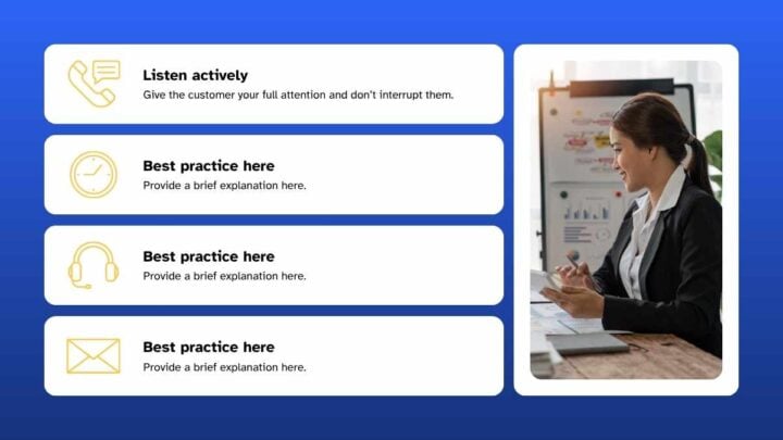 Customer Service Training. Free Slides Template — SlidesCarnival